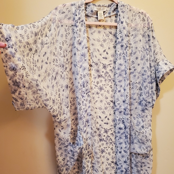 Rachel Zoe | Swim | Rachel Zoe Swim Cover Up In Light Blue White | Poshmark